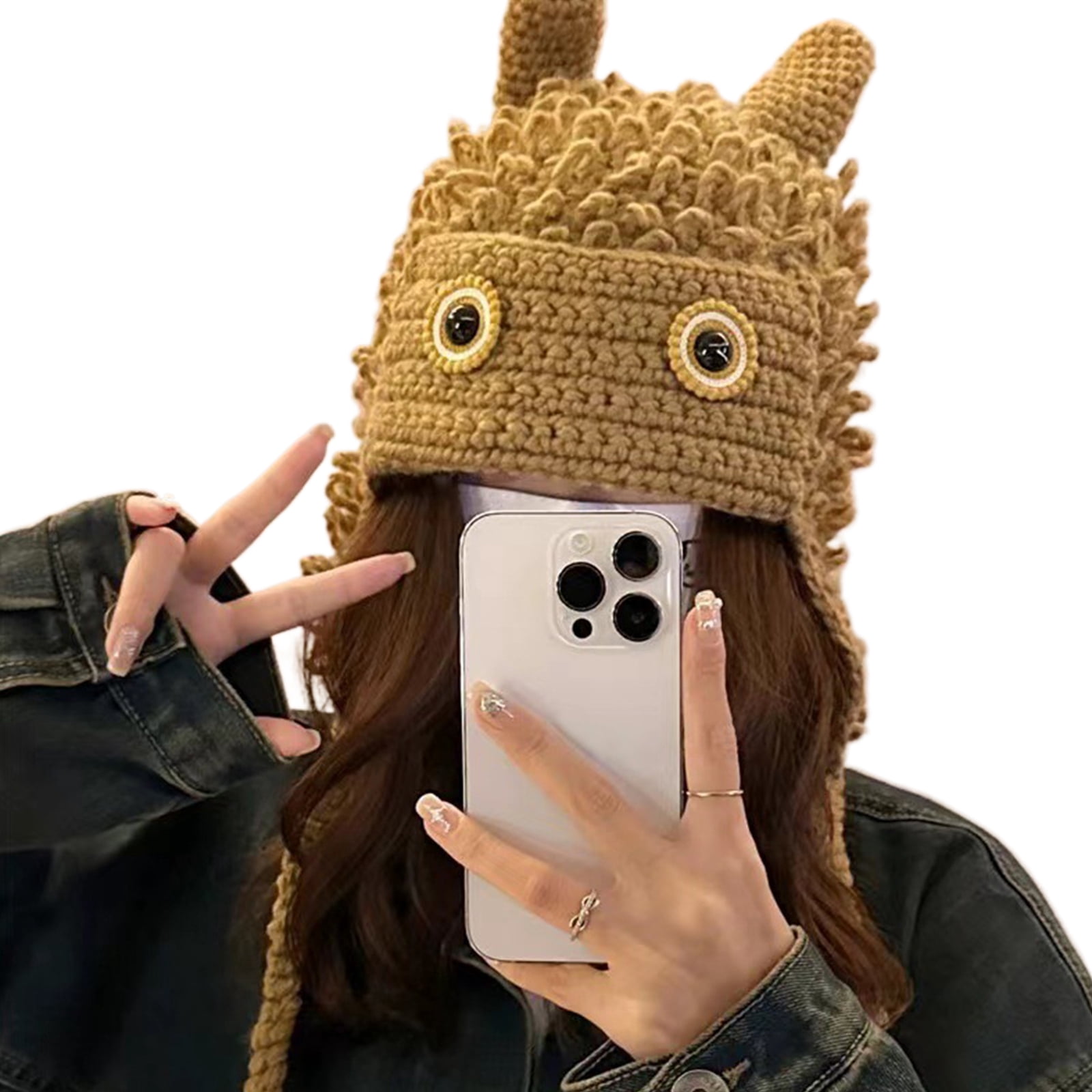 Warm Ear Muff Hat for Teens Girl Cartoon Ears Hat Cold Weather Hat ...