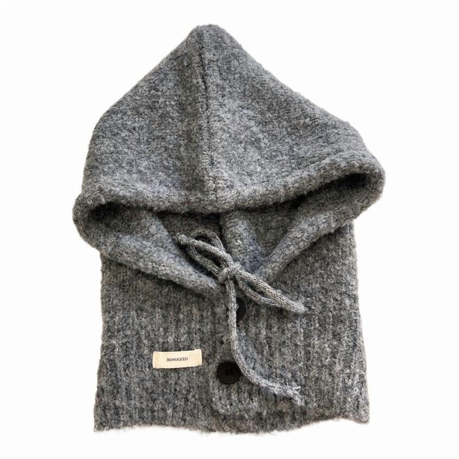 Warm Earmuff Hood for Winter, Hat Scarf Combo for Head Ear Neck ...