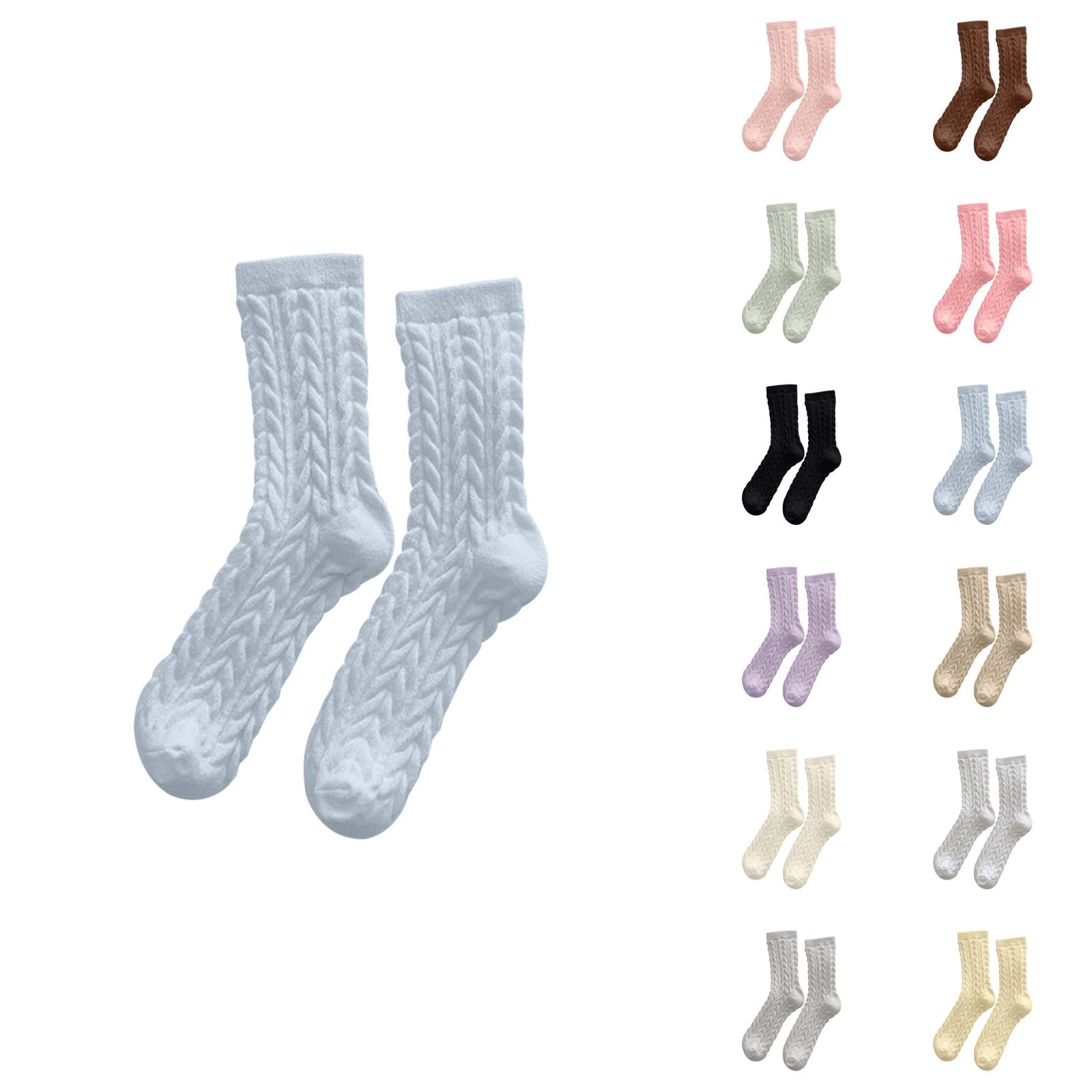 Warm Fuzzy Socks for Women 2026 Winter Soft Comfort Thermal Cute Cable ...