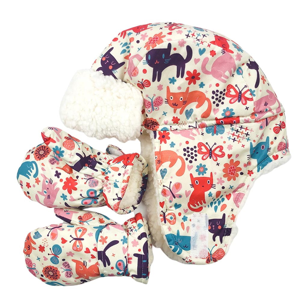 Light Winter Kids Ski Mittens Hat for Learning Ski and Snowboard for ...