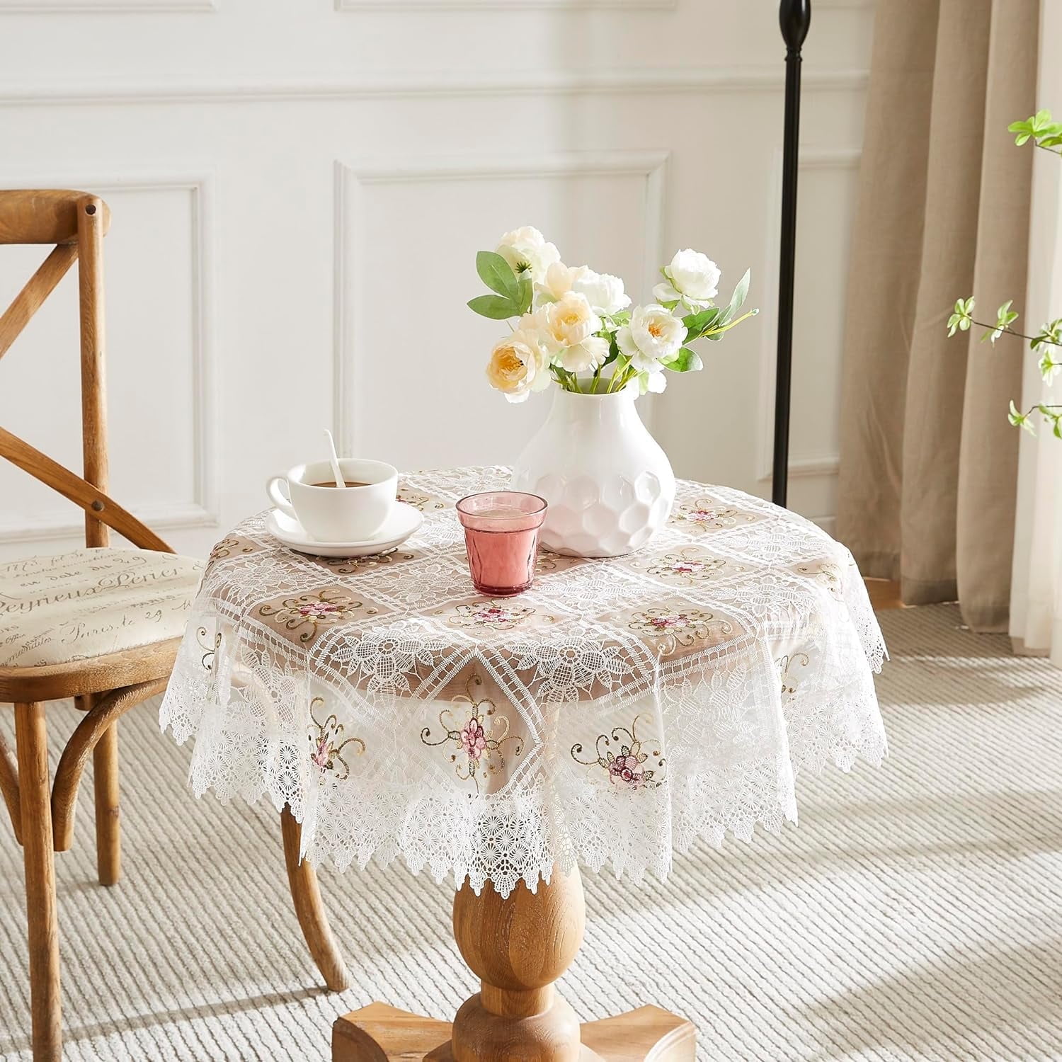 Warm Home Designs 36 Inch Round Tablecloth for Vintage Kitchen. VTC ...