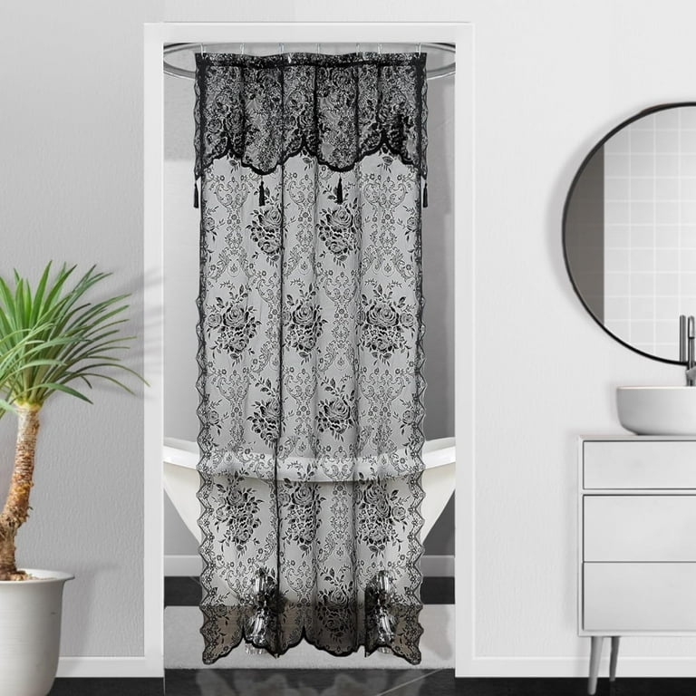 Elegant Shower Curtains With Valance