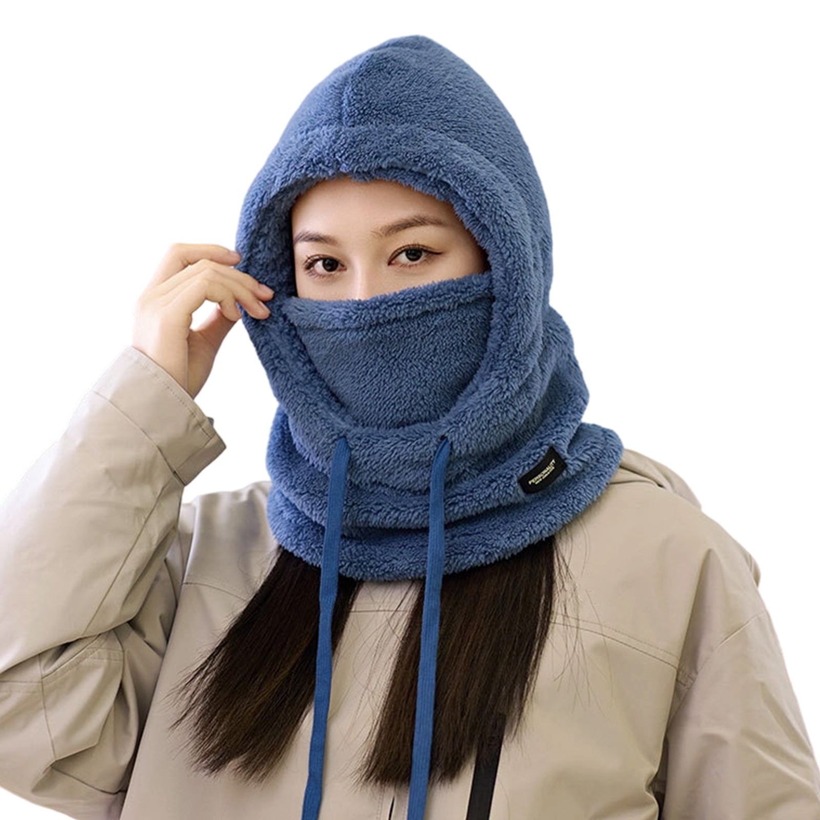 Warm Hooded Ushanka Hat Stylish Cap Headwear Winter Accessory for Women ...