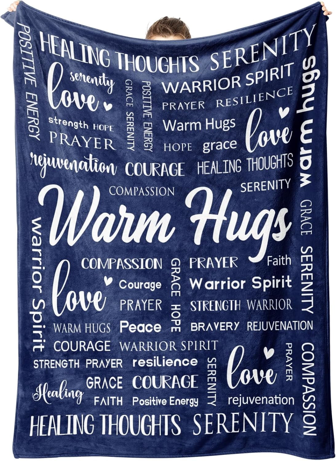 Warm Hugs Healing Blanket - Breast Cancer Gifts for Women, Get Well ...