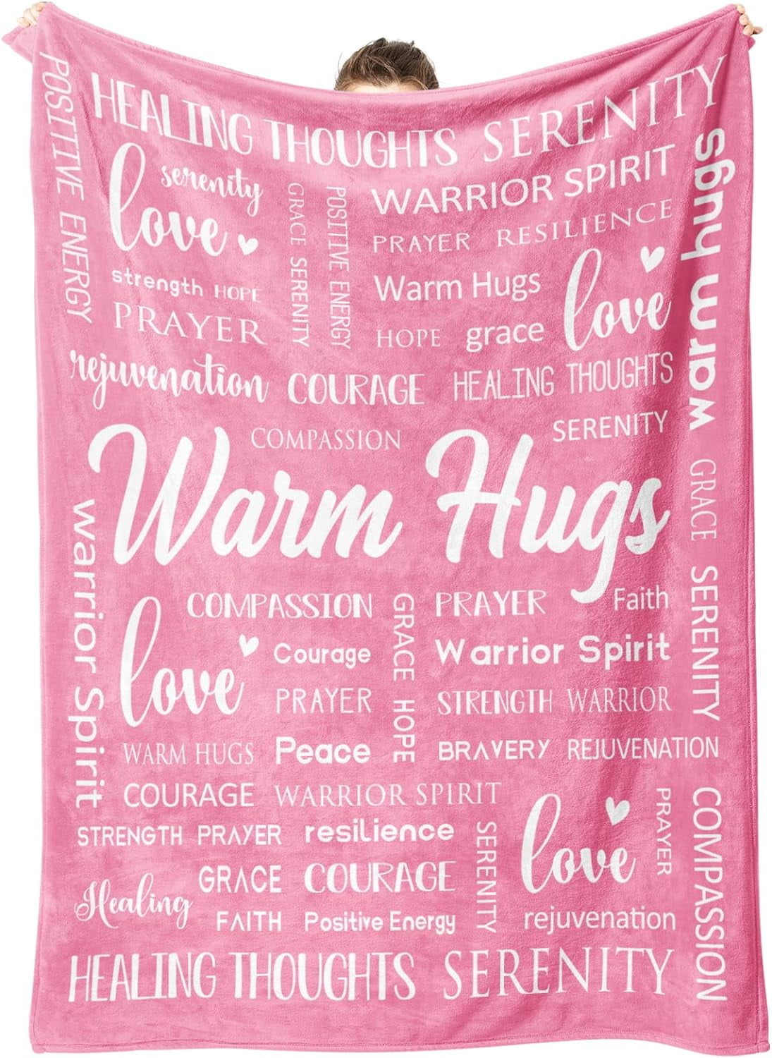 Warm Hugs Healing Blanket - Breast Cancer Gifts for Women, Get Well ...
