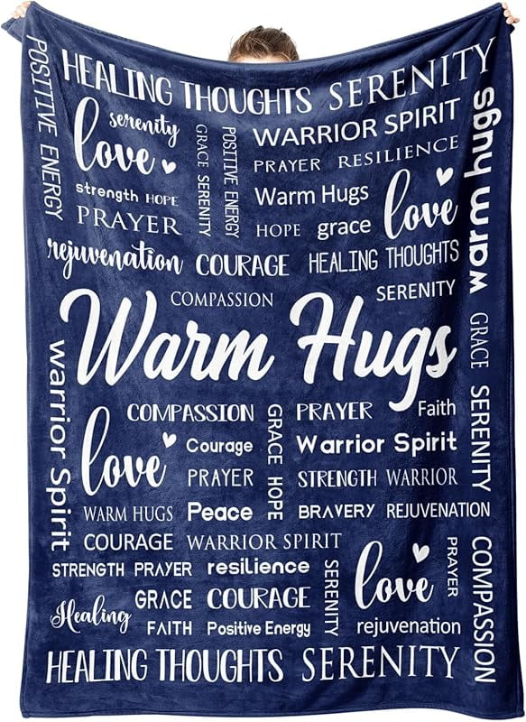 Warm Hugs Healing Blanket - Cancer Gifts for Women Men, Get Well Soon ...