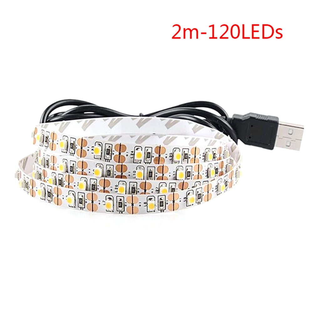 Warm LED Strip Lights Density Tape Light for Bedroom 120 LEDs/Reel ...