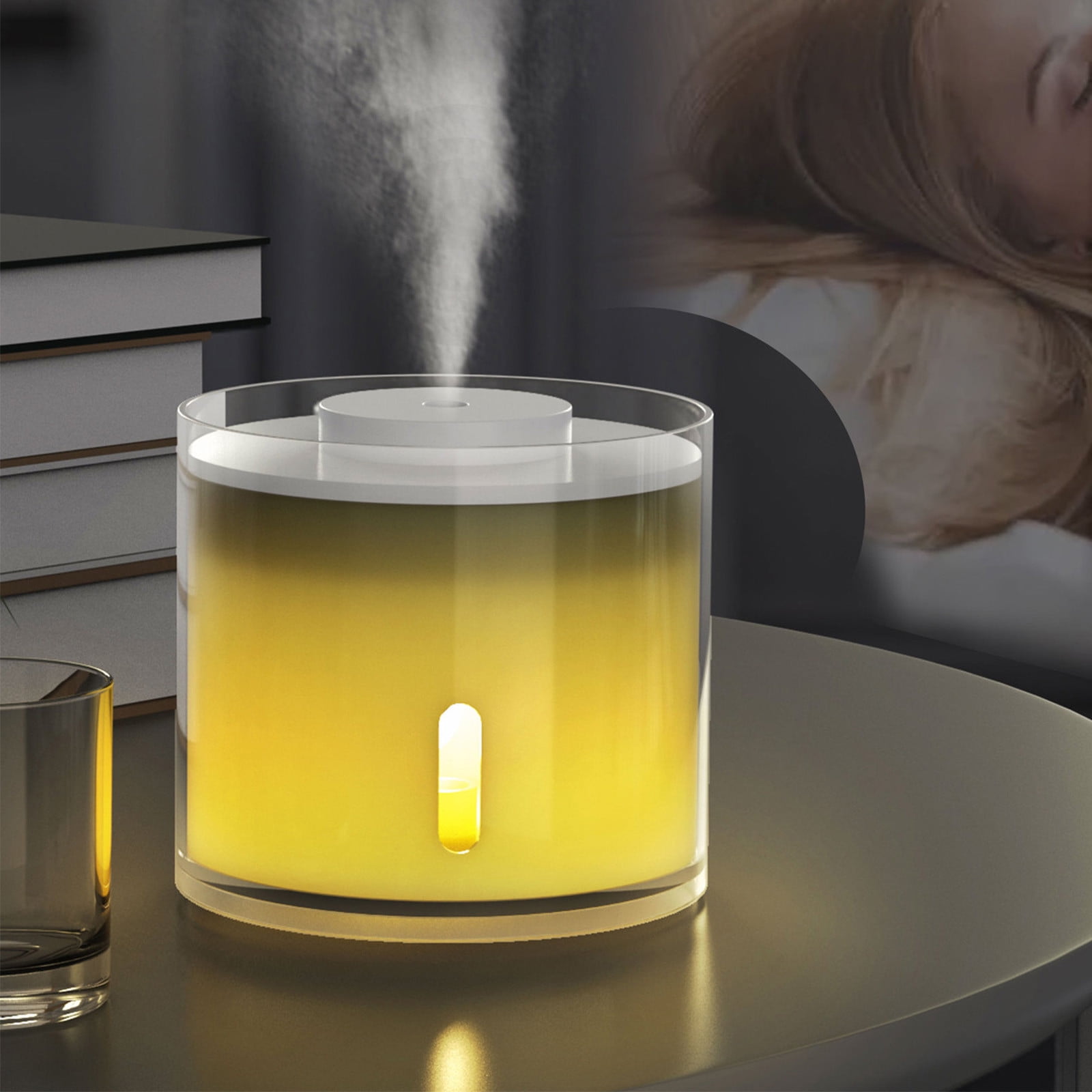 Warm Mist Humidifiers, Portable Mini Humidifiers 260ml Small Cool Mist ...