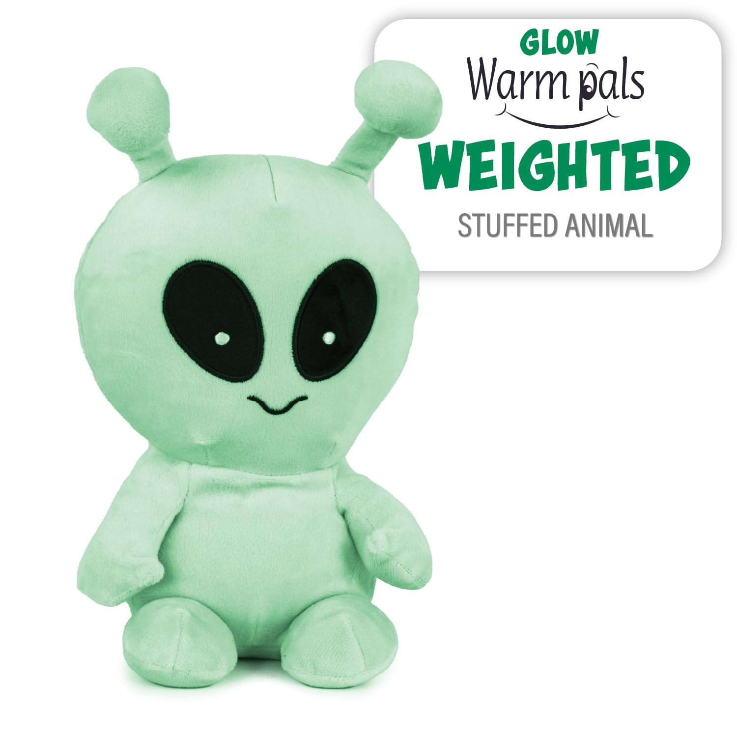 Warm Pals Scented Glow In The Dark Alien Plush, Cozy Microwavable And ...