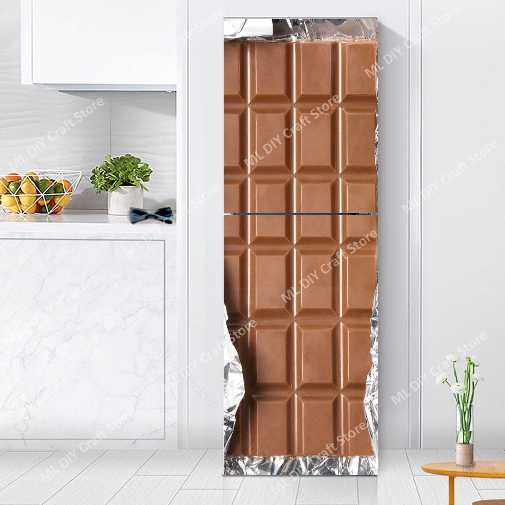Warm Red Wine Glass Chocolate Fridge Decorative Stickers PVC Waterproof ...