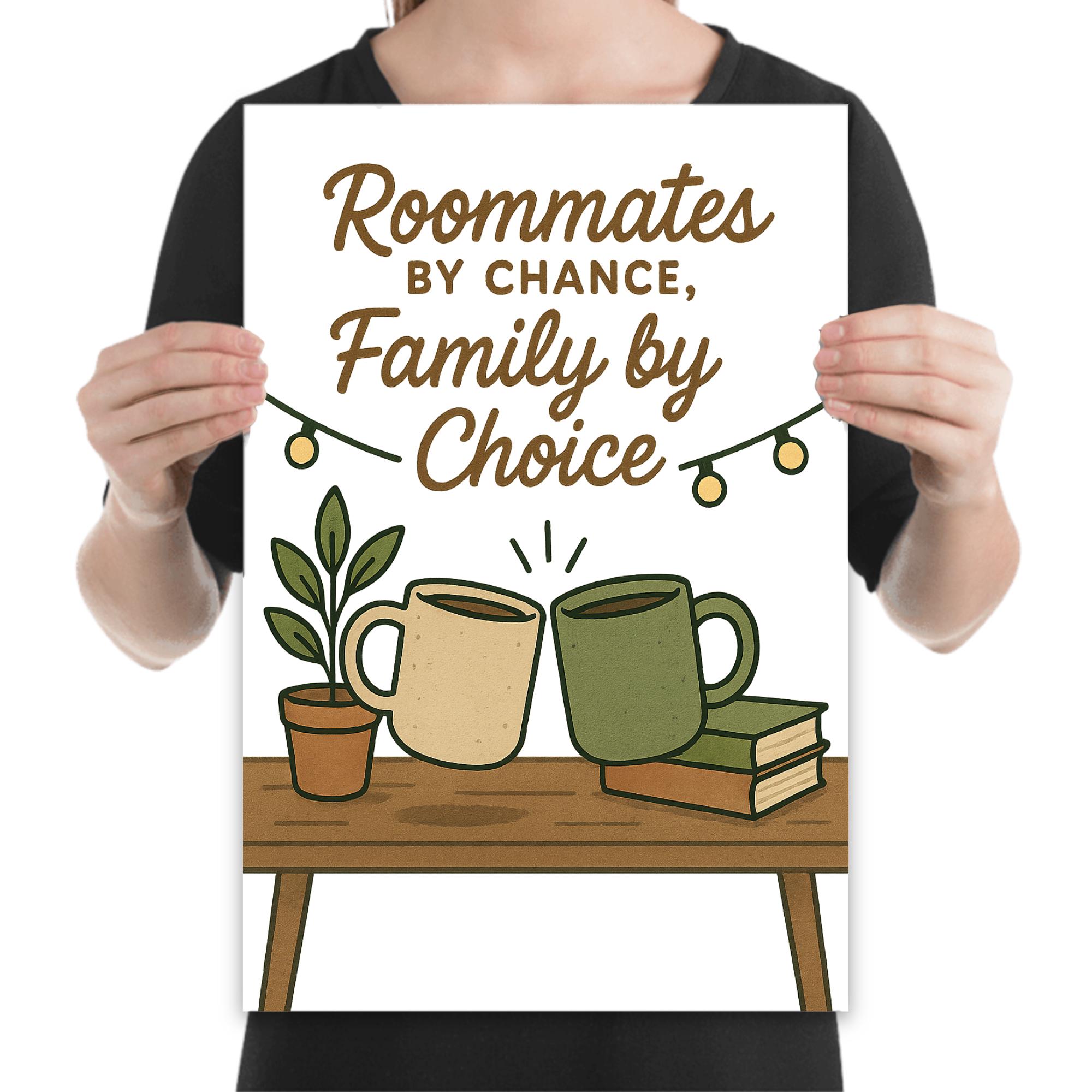 Warm Roommate Love Art - Apartment Decor - 13x19 Poster Print ...