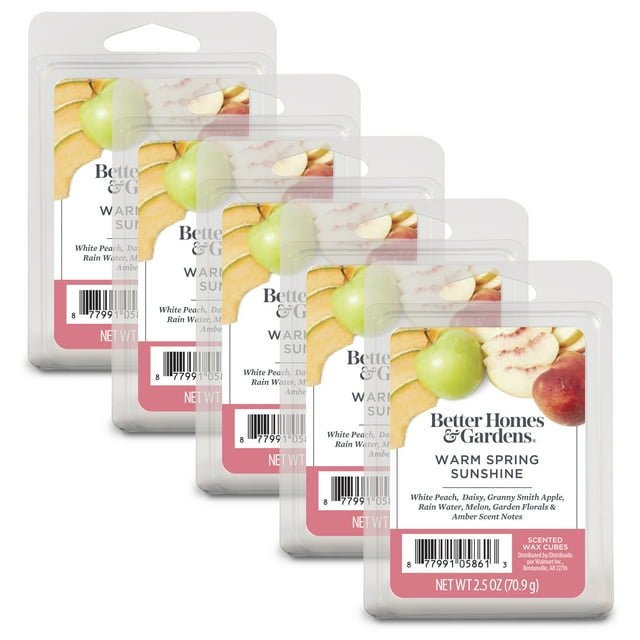 Warm Spring Sunshine Scented Wax Melts, Better Homes & Gardens, 2.5 oz ...