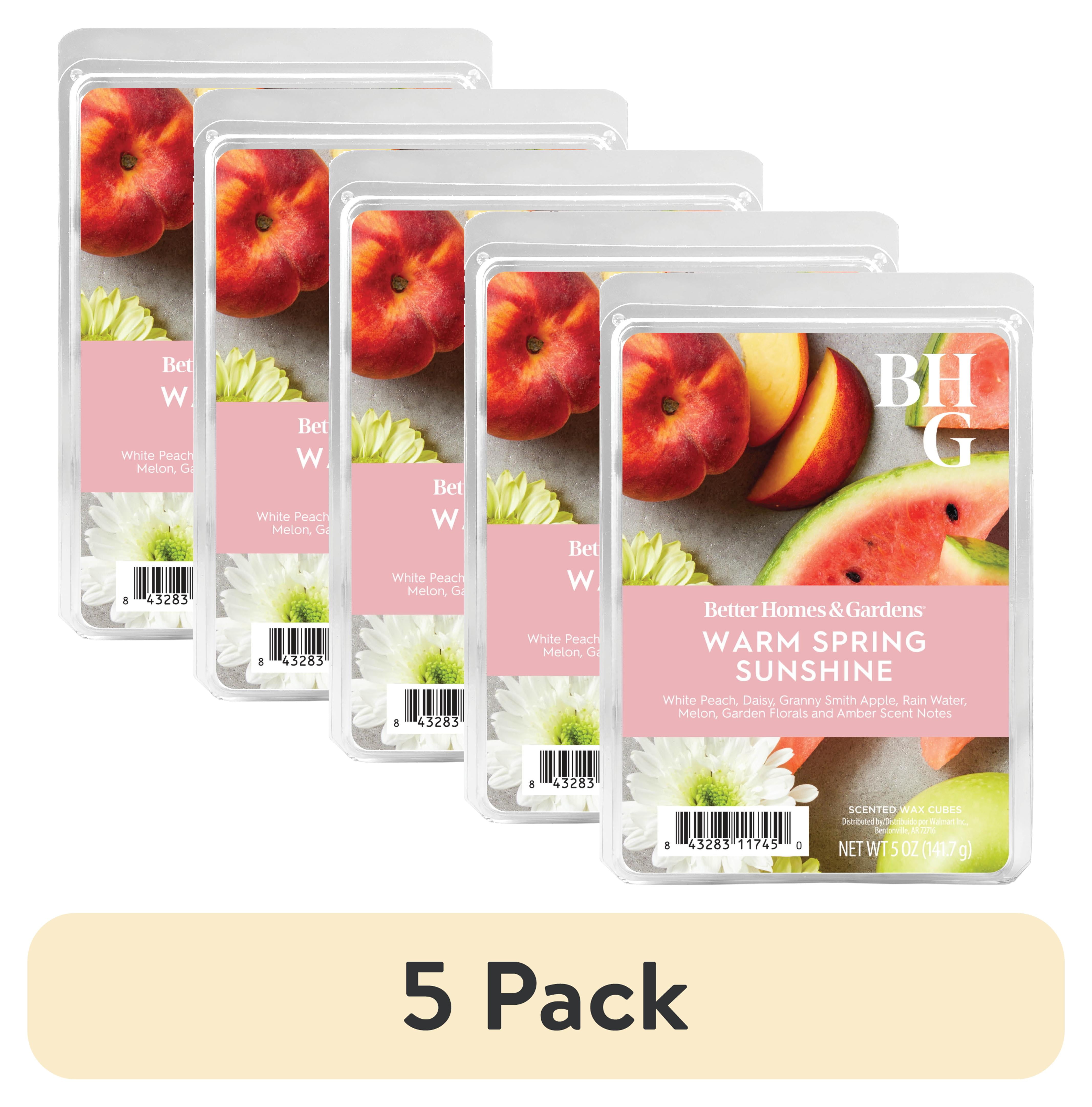 (5 pack) Warm Spring Sunshine Scented Wax Melts, Better Homes & Gardens ...