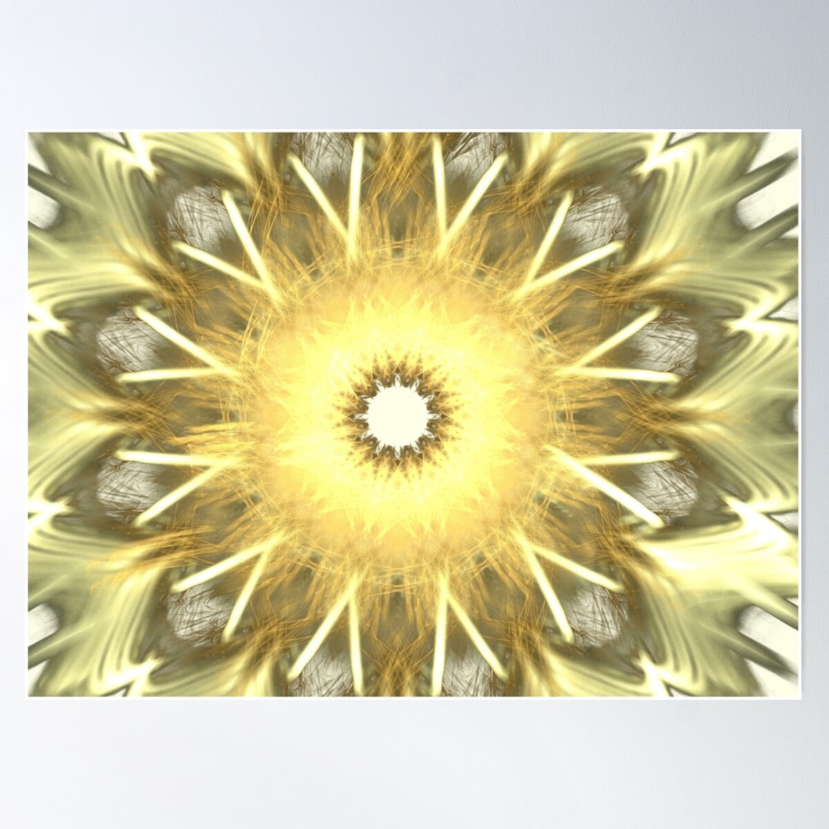 Warm Sunny Rays Poster Wall Art, Modern Wall Decor For Living Room ...