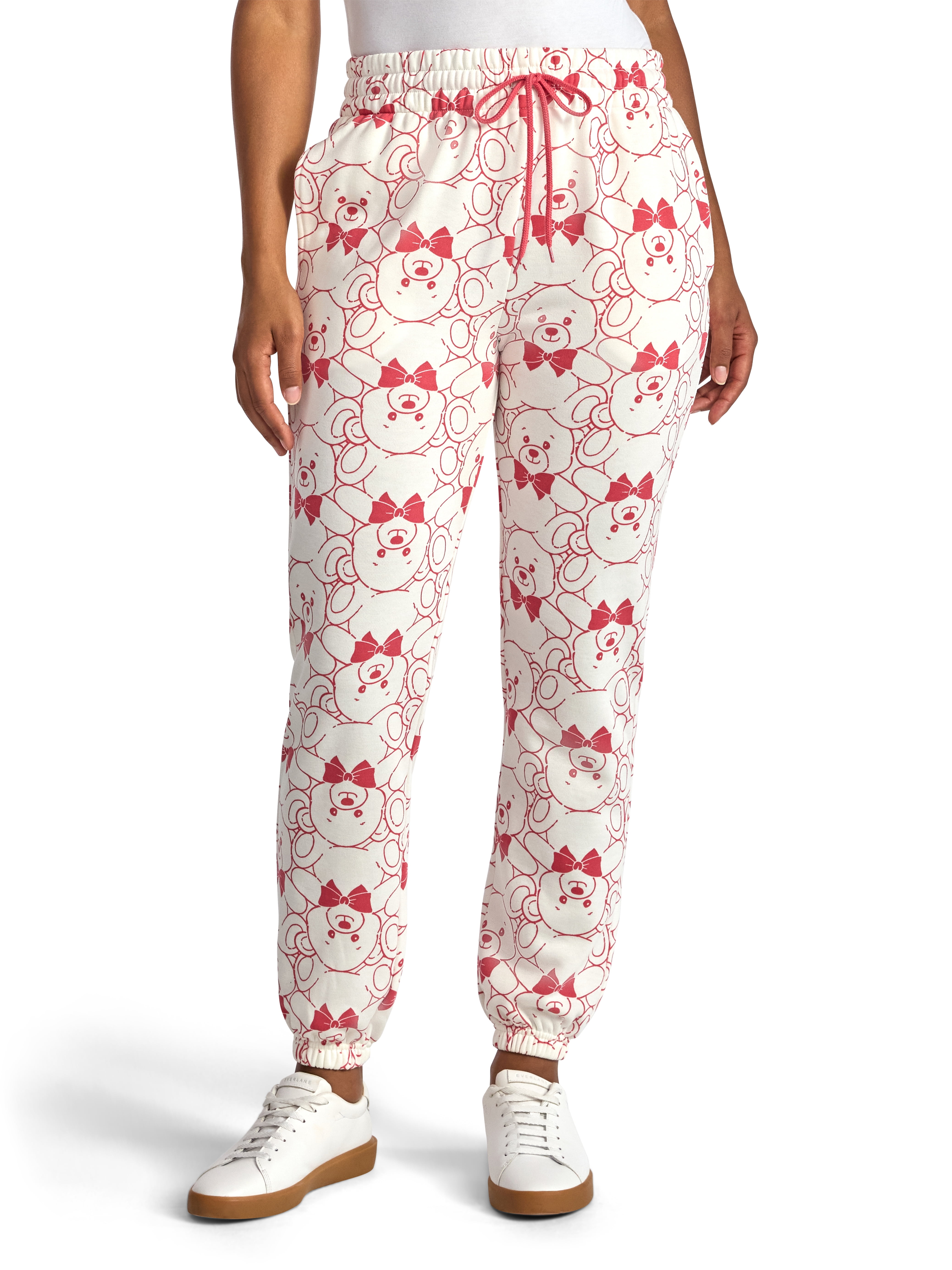 Women's Holiday Teddy Bear Print Jogger Pants, Sizes XXS-XXL - Walmart.com