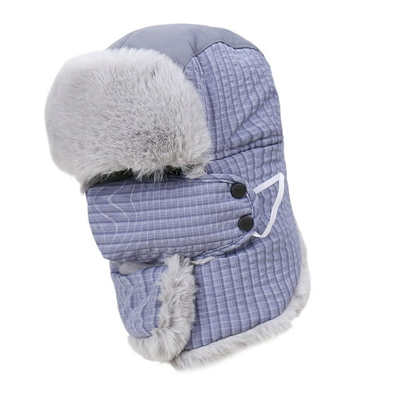 Warm Trapper Hat Thick Faux Furs Lining Adjustable Ushanka Hat for ...