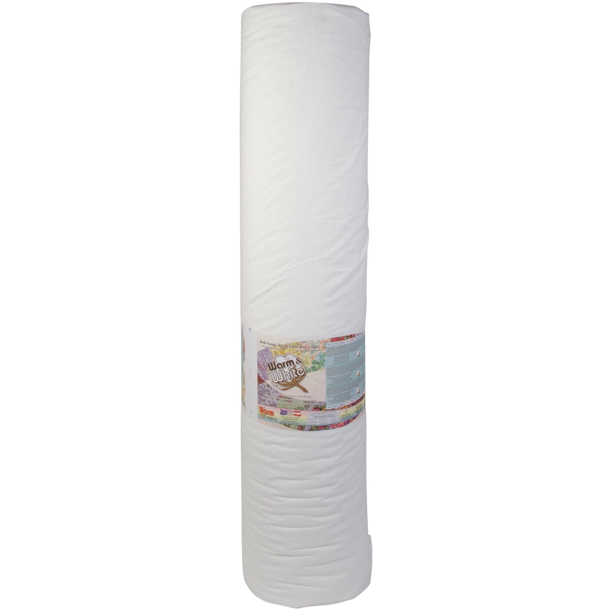 Warm & White Cotton Batting 124" x 30 Yard Bolt - Walmart.com