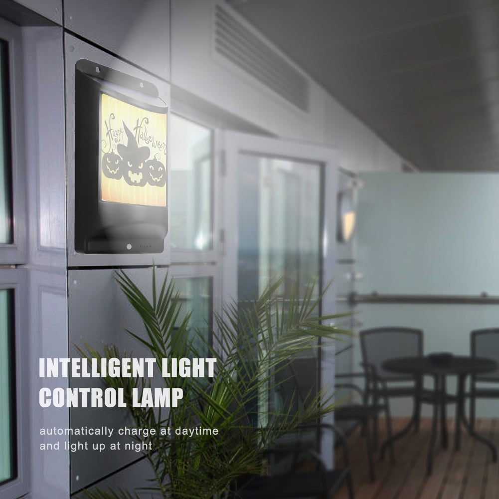 Warm White Outdoor Garden Lights for Courtyard Decor Solar LED Wall ...