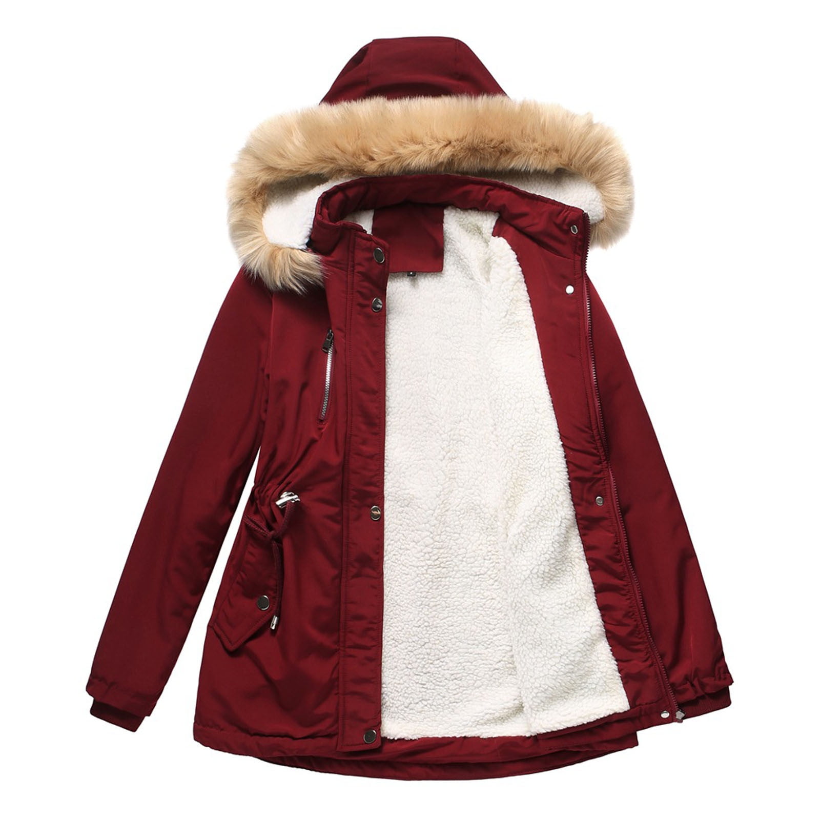 UPPADA Warm Winter Coats for Women Long Length Extreme Cold Weather ...