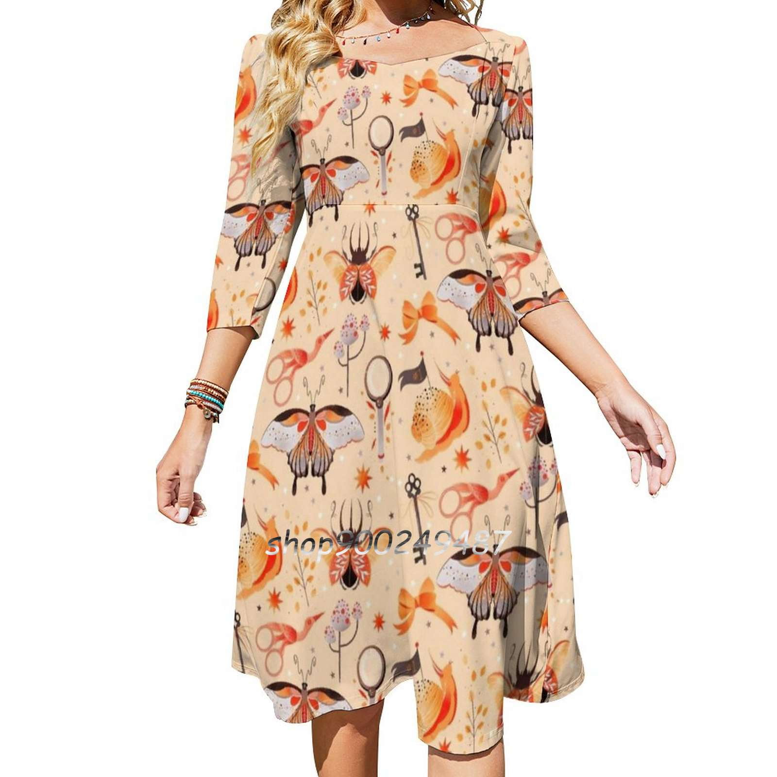 Warm Witchy Cottagecore For Camping And Crafting Sweetheart Knot Flared ...