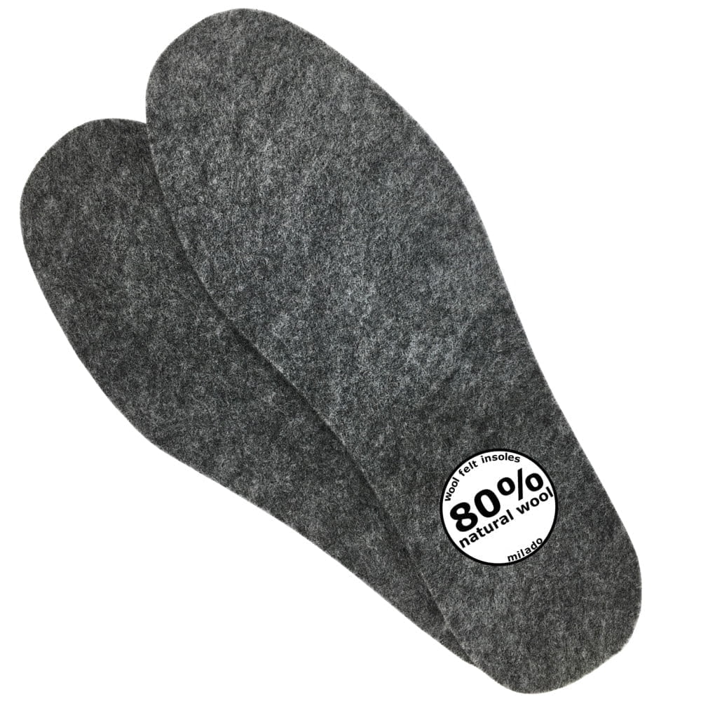 Warm Wool Felt Insoles for Boots and Shoes, Washable Soft Inserts for ...