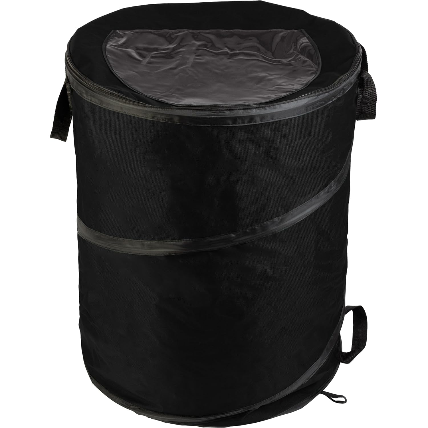 WarmH Collapsible Trash Can - 46-Gallon Garbage Can Outdoor Bin with 3 ...