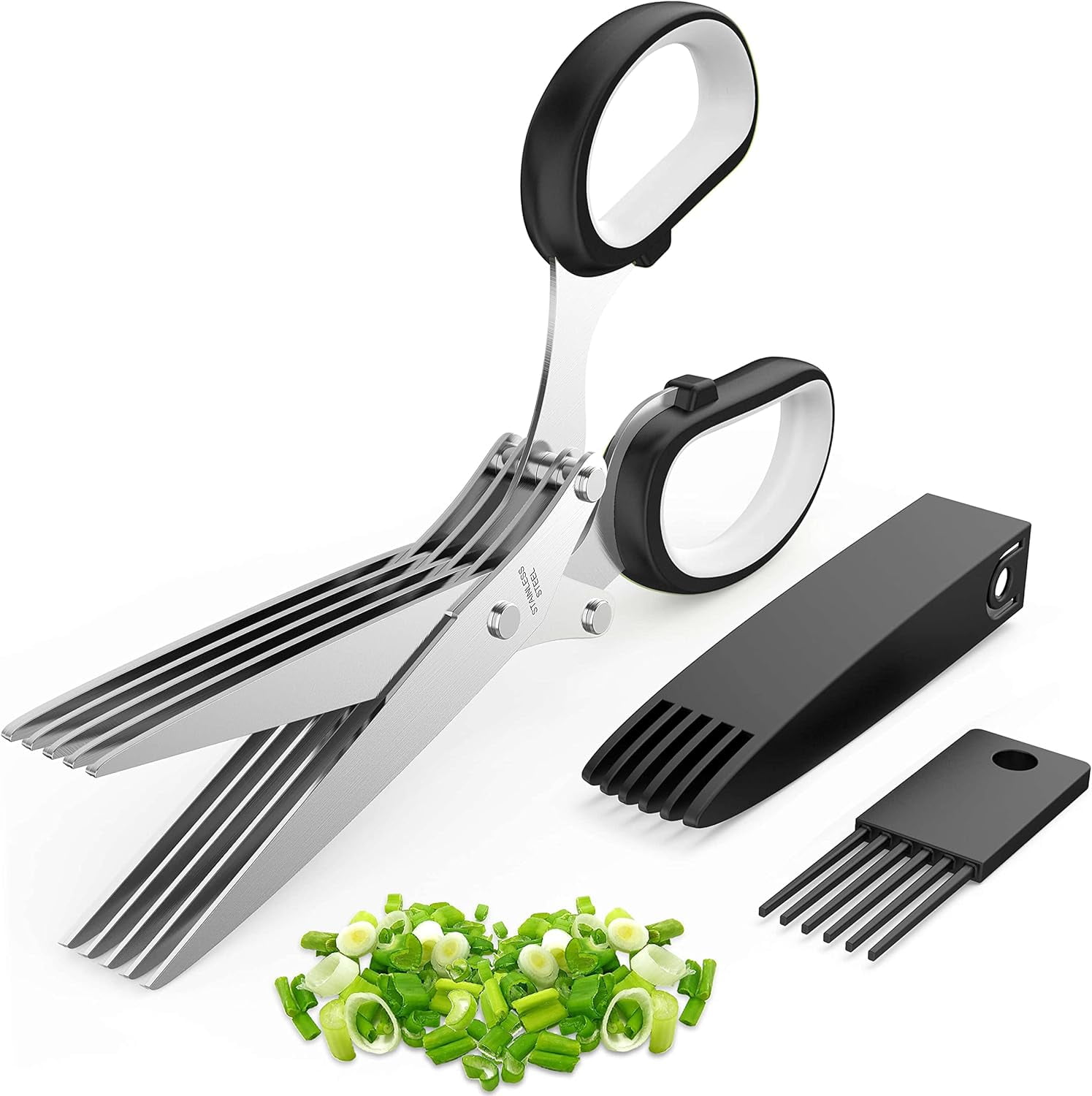 WarmHaven 2025 Upgraded Herb Scissors, Effortless Herb Shears Cutter ...