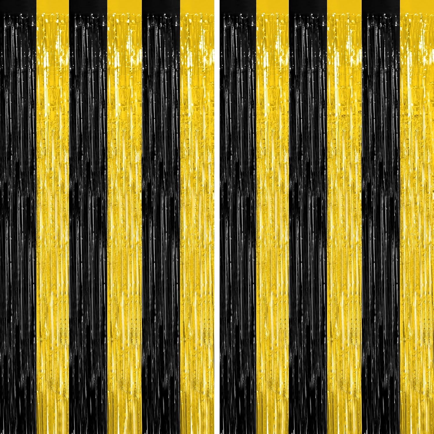 WarmHaven2 Pack Graduation Backdrop,3.28 FTx 7.05 FT Black and Gold ...