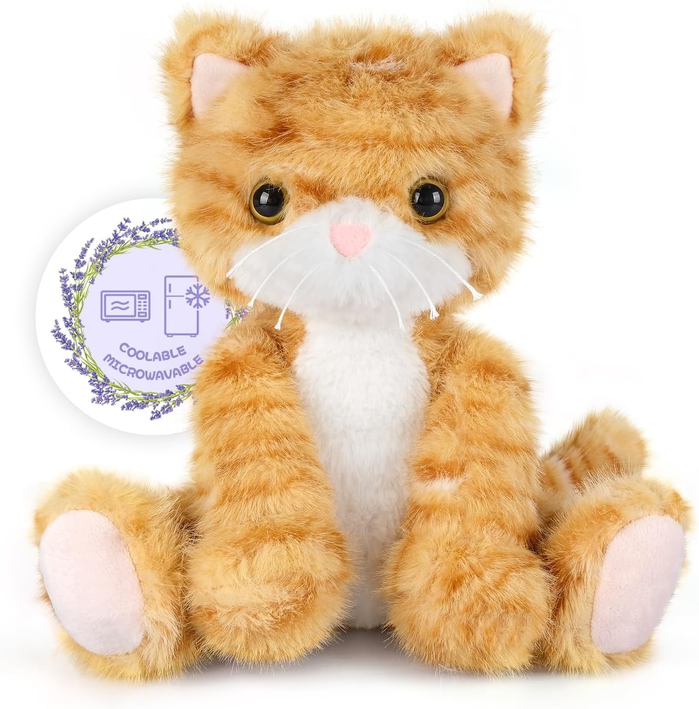 Warmable Golden Retriever Plush Toy, Microwavable Stuffed Animal ...