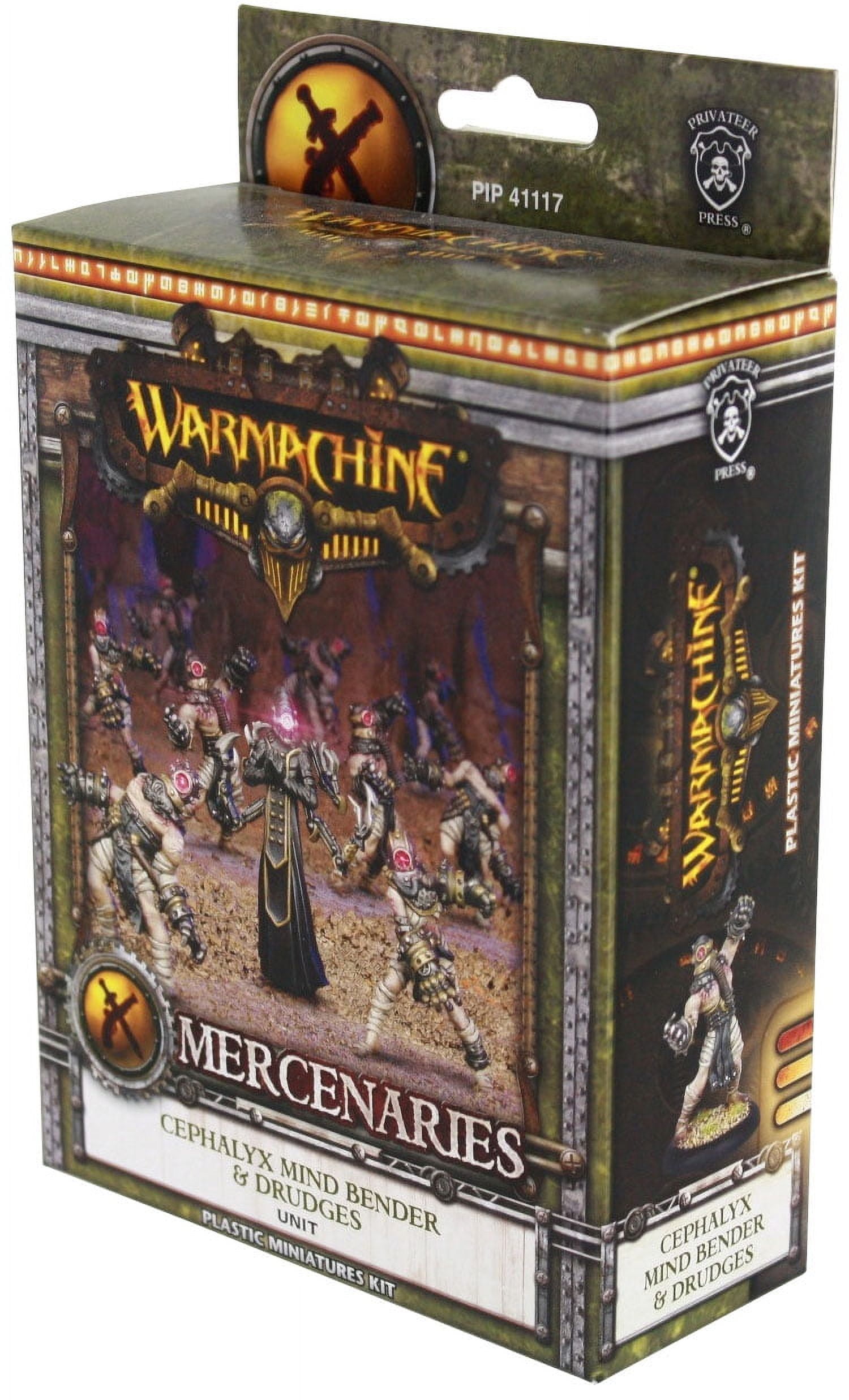 Warmachine Mercenaries Cephalyx Mind Bender & Drudges Miniature Kit ...