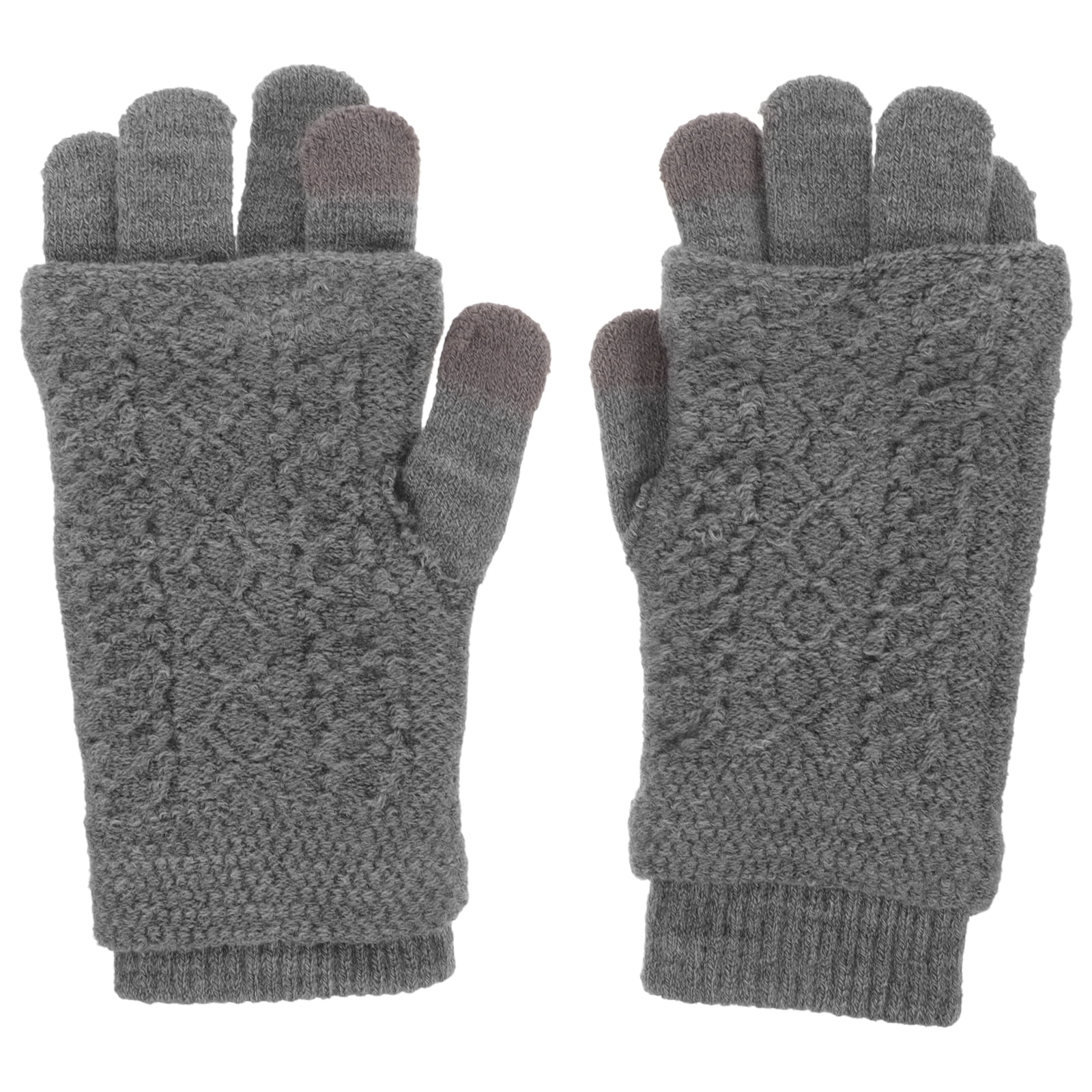 Warmer Gloves Thermal Outdoor Riding Knit Short Mittens Korean Version ...