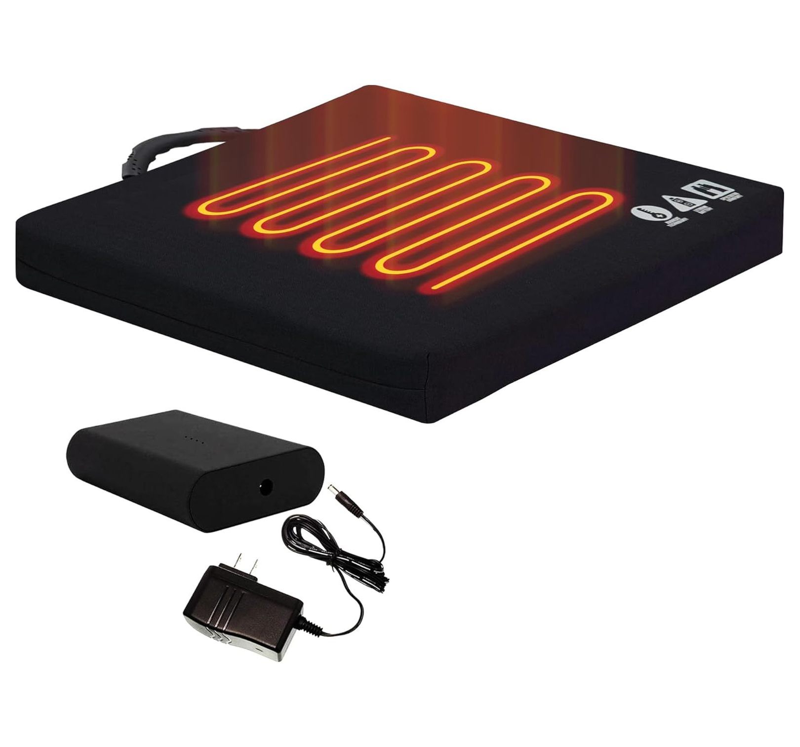 Warmer Portable Battery Heated Stadium Seat Cushion. with Rechargeable ...