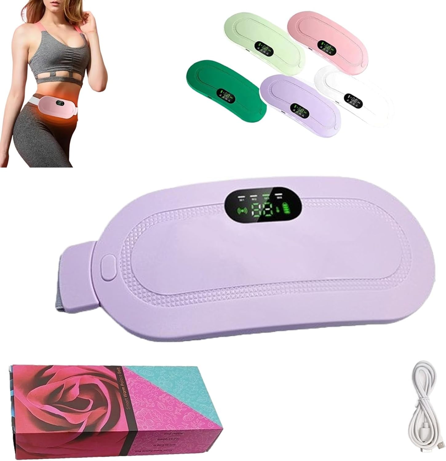 Warmher Smart Menstrual Heating Pad, Portable Versatile Heating Pad for ...