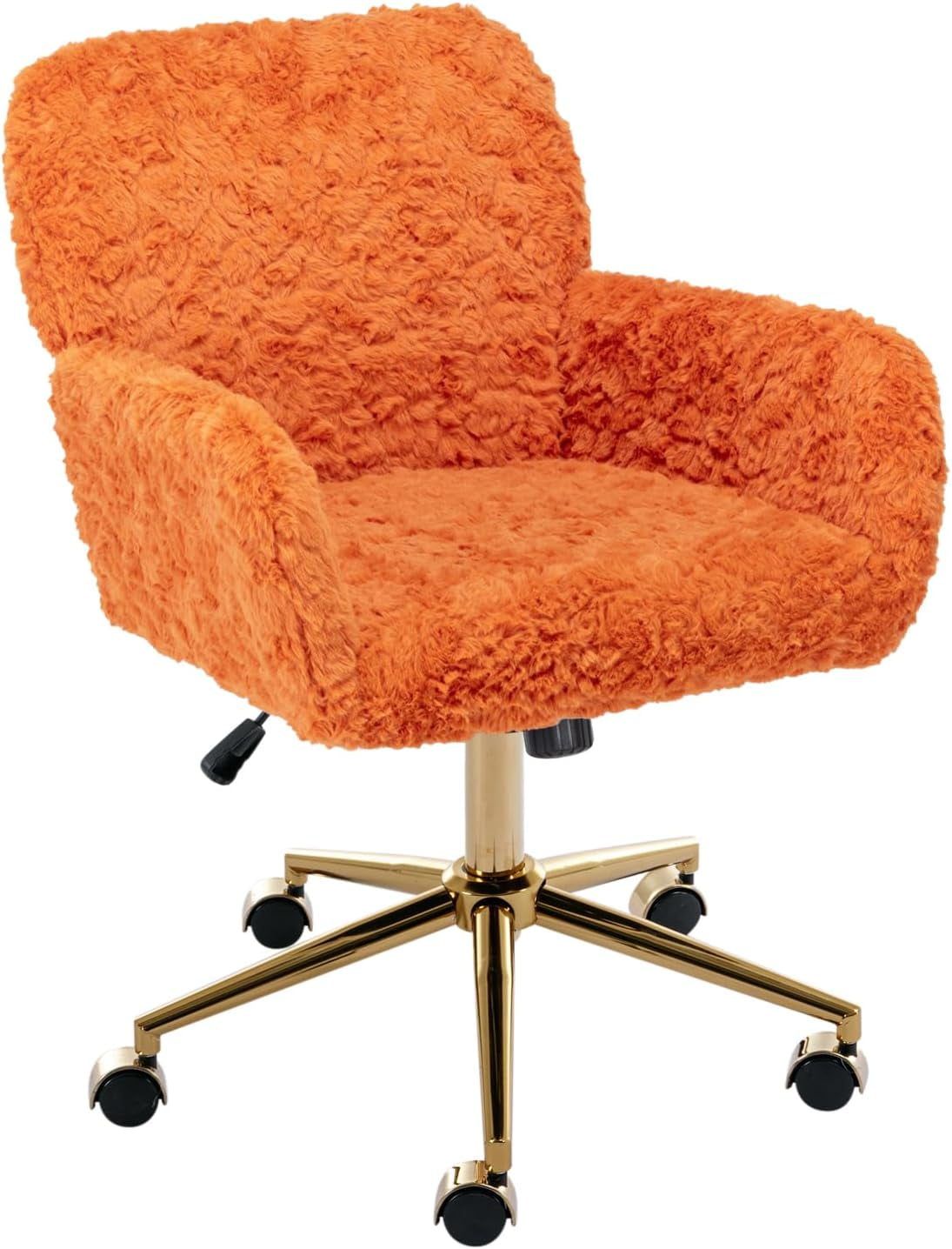 Warmiehomy Furry Cute Office Chair- Modern Swivel Desk Chair with ...