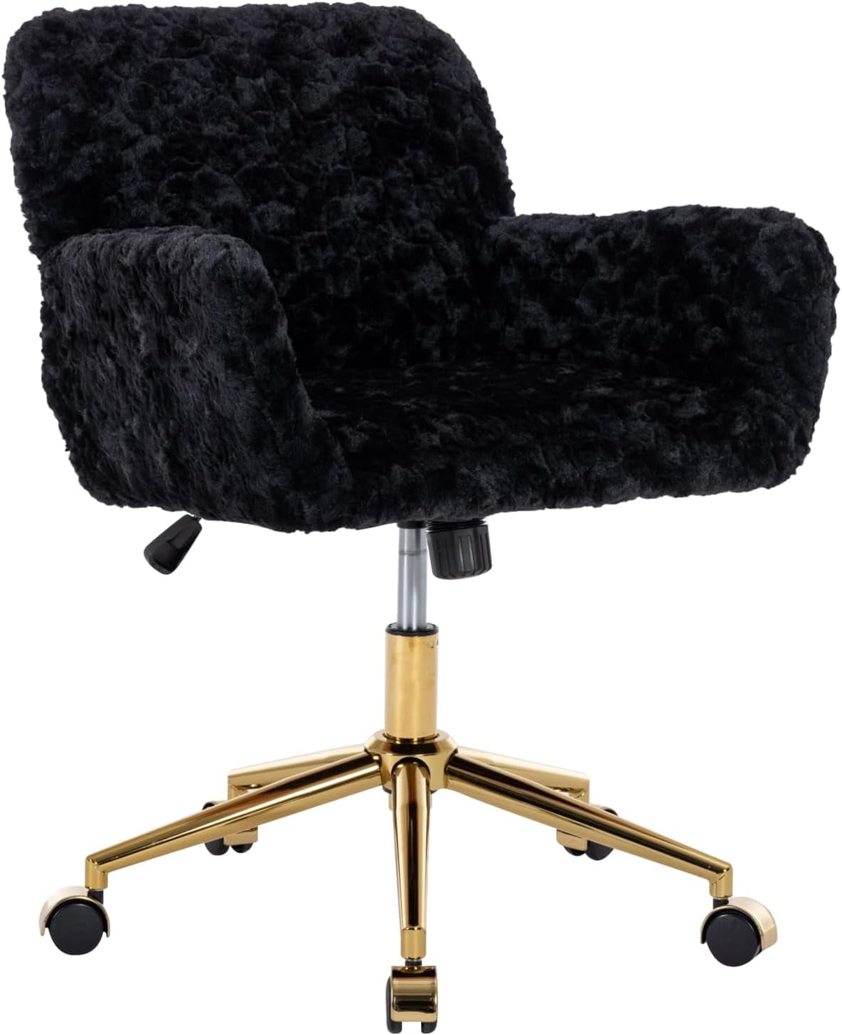 Warmiehomy Furry Cute Office Chair- Modern Swivel Desk Chair with ...