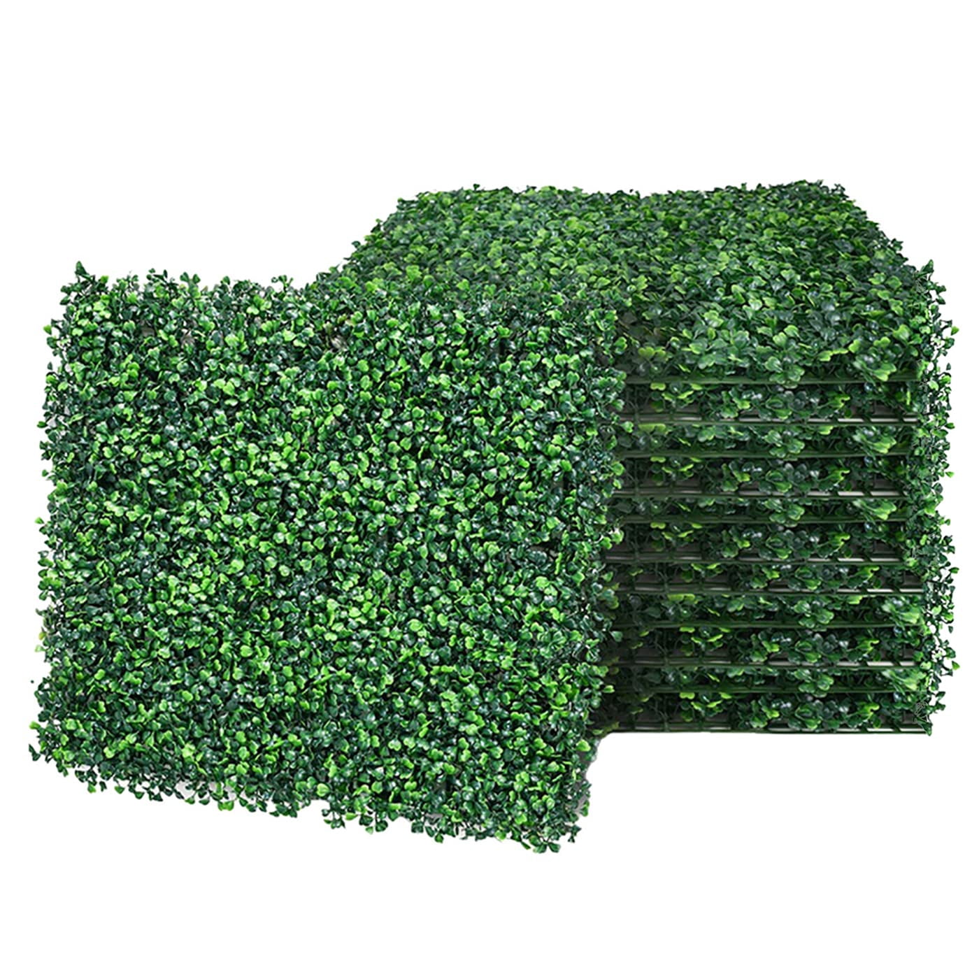 Warmiehomy Plastic 6 Pcs Artificial Leaves Hedge Panels Trellis With ...