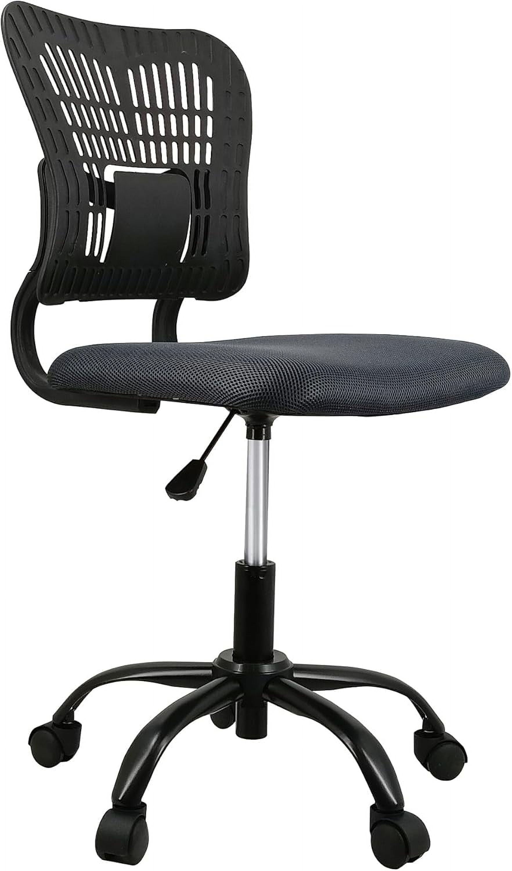 Warmiehomy Small Computer Office Chair Armless Ergonomic Desk Chair ...