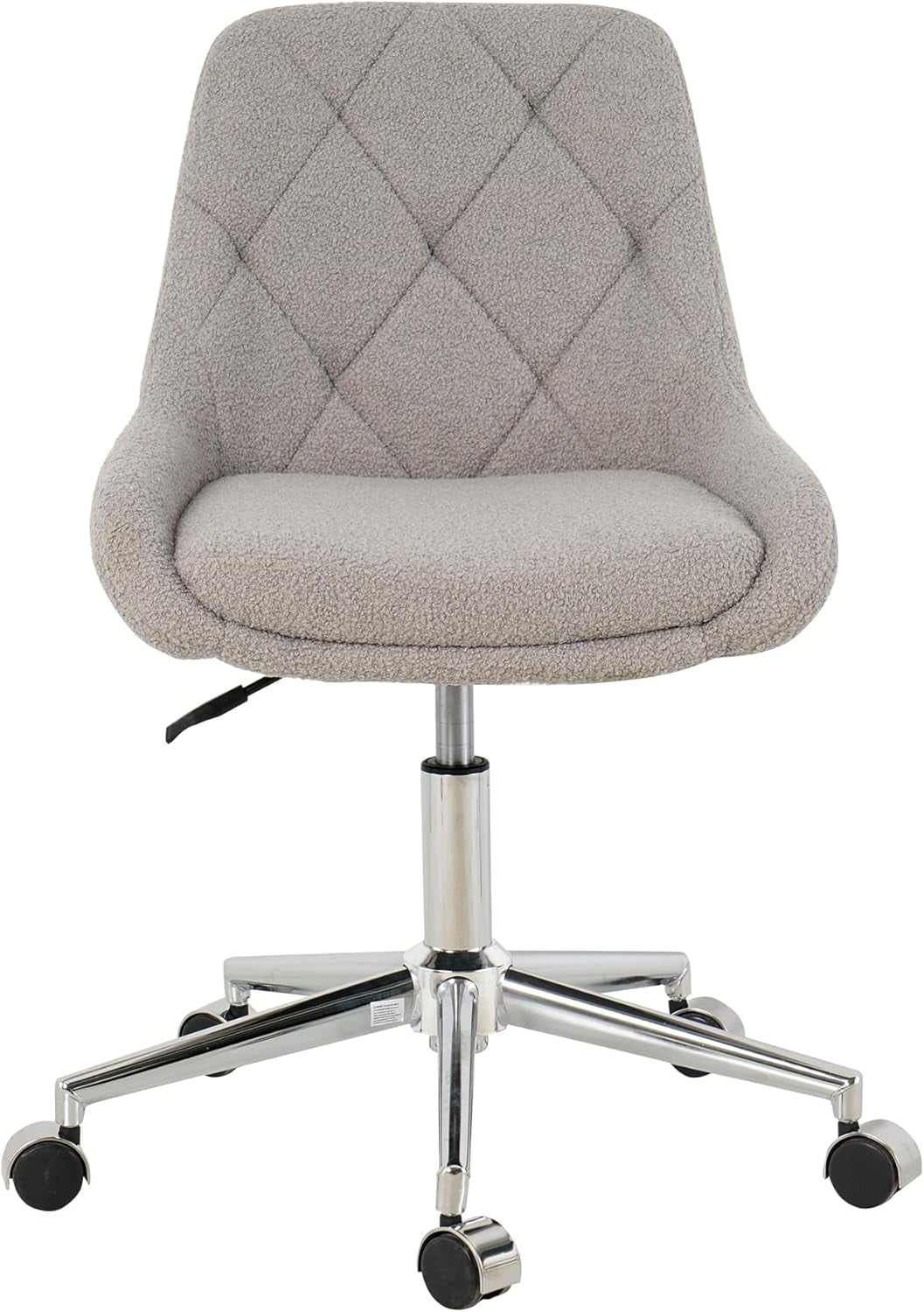 Warmiehomy Teddy Home Office Chair, Modern Cute Desk Chair with Wheels ...