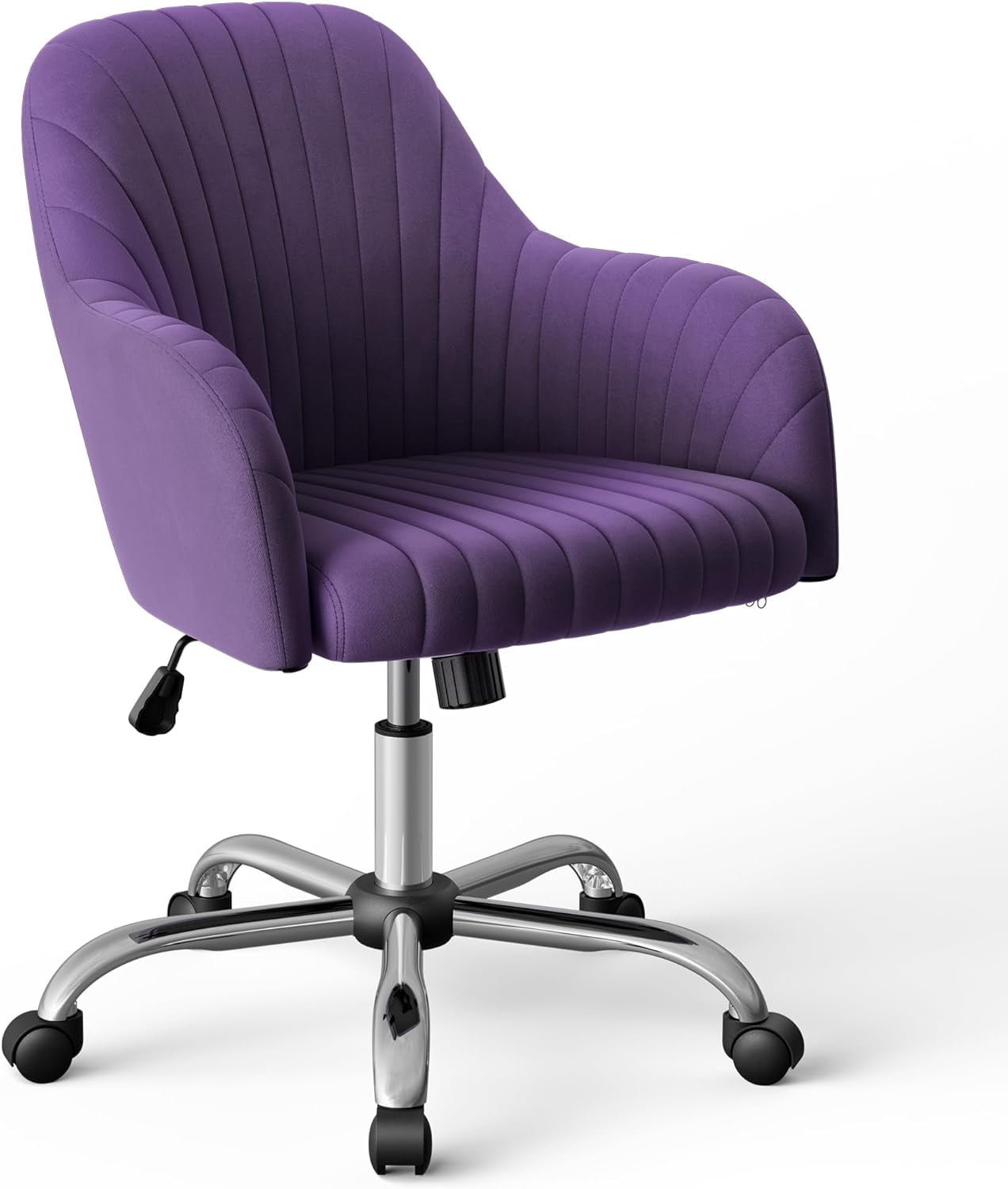 Warmiehomy Velvet Desk Chair for Home Office, Adjustable Swivel Task ...