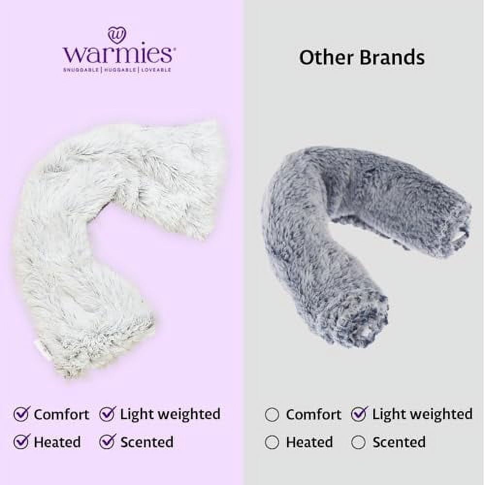 Warmies Marshmallow Gray Microwavable Therapeutic Neck Wrap Lavender ...
