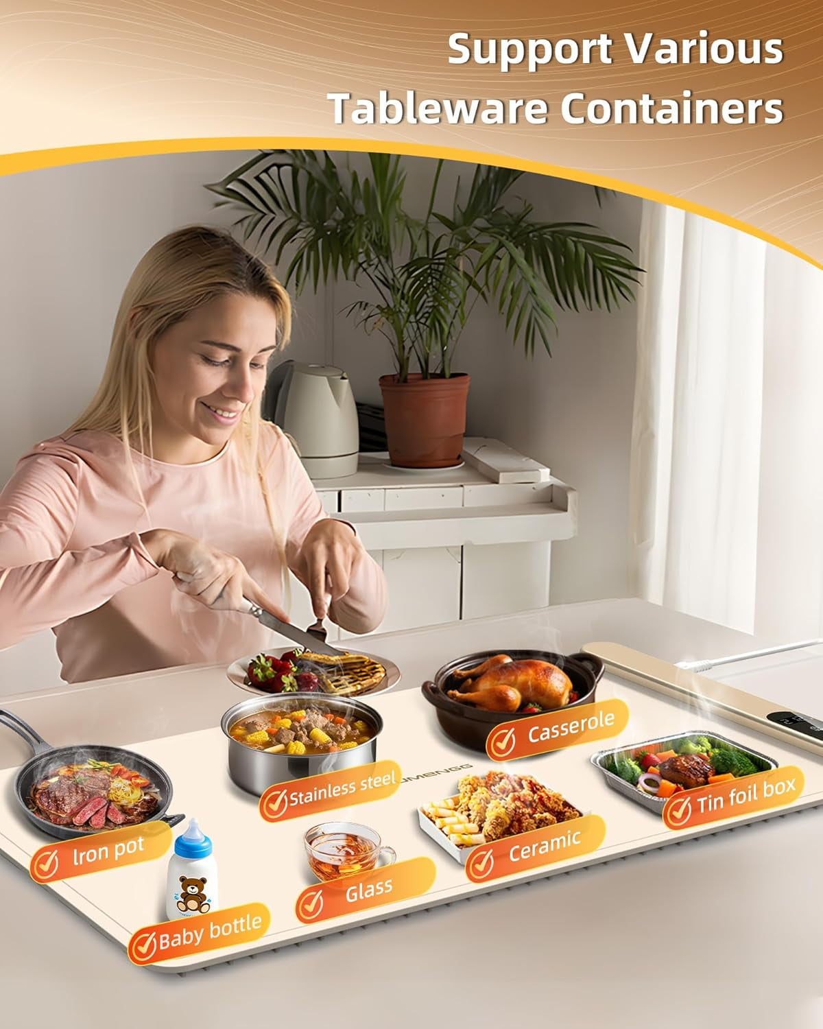 Warming Mat For Food 500W Graphene High-Tech 5s Rapid Food Warming Mat ...