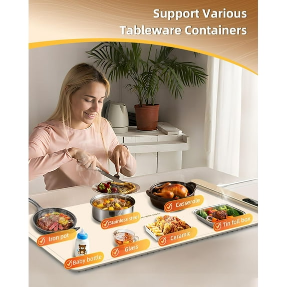 Warming Mat For Food 500W Graphene High-Tech 5s Rapid Food Warming Mat ...