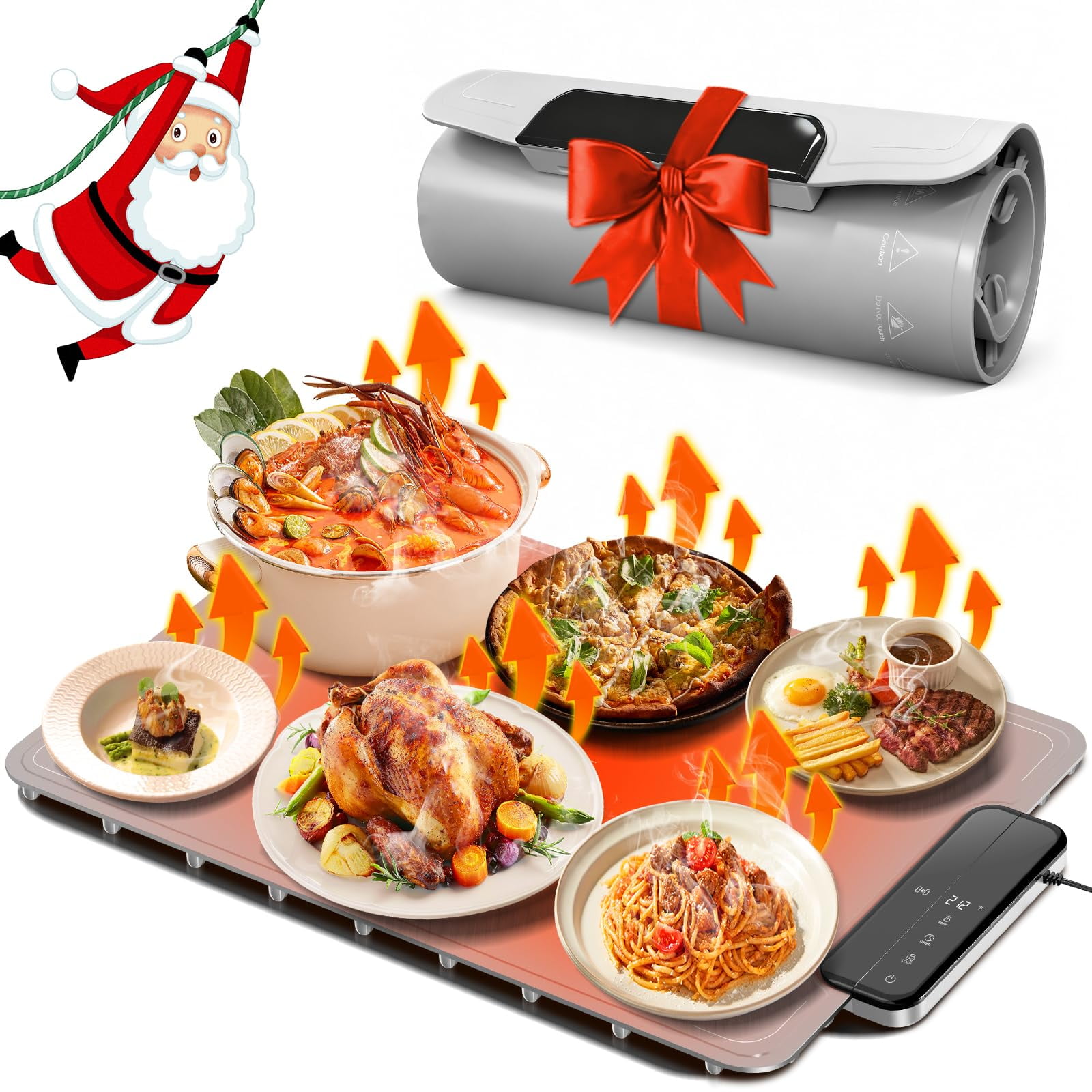Warming Mat for Food | Dishwasher Friendly,Full-Surface Food Warmer 6 ...