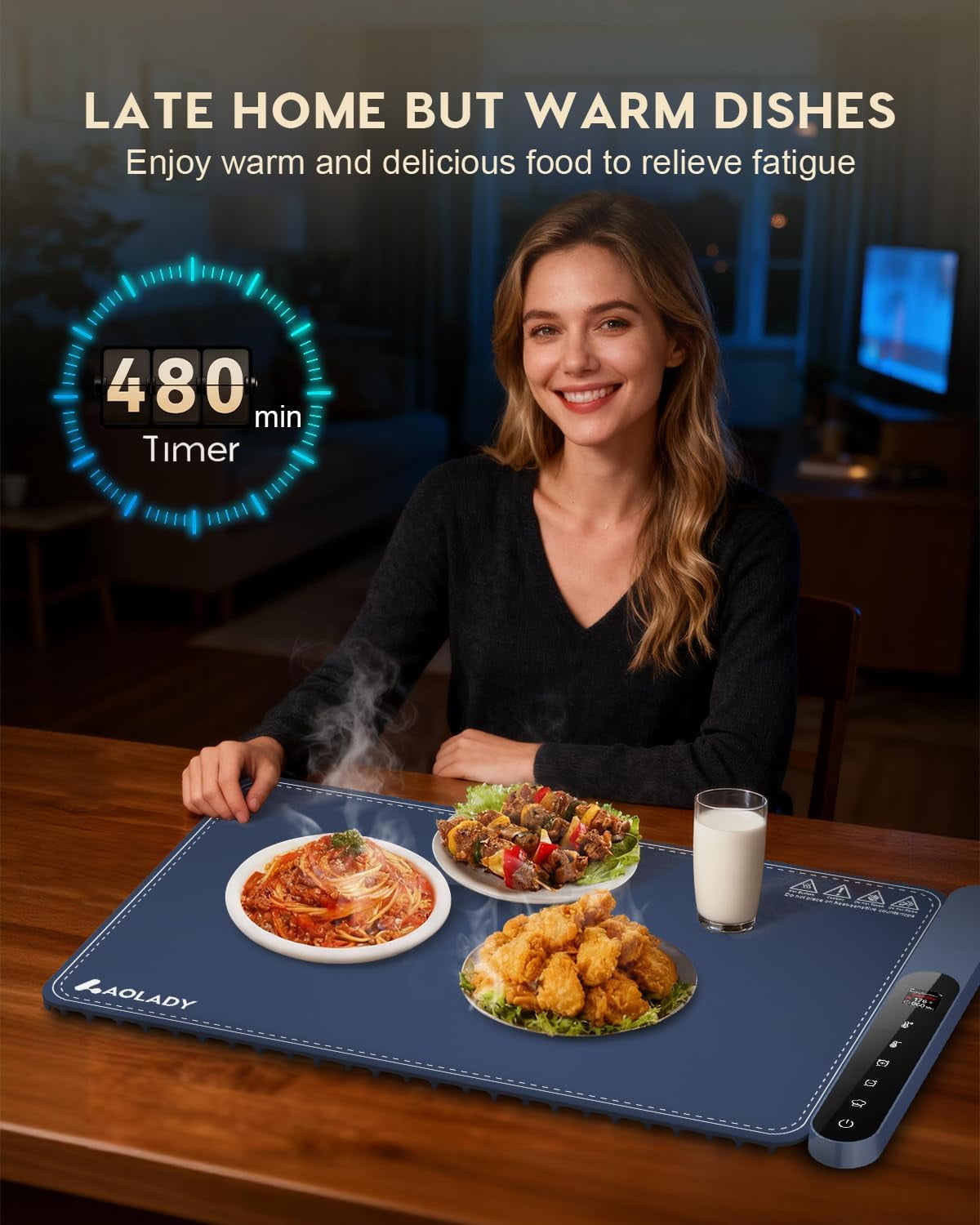 Warming Mat for Food Electric Silicone Fast Heating Food Warmers for ...