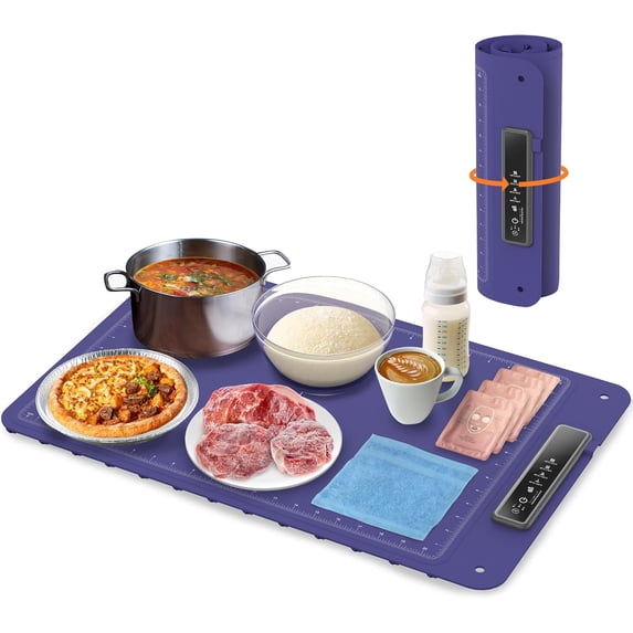 Warming Mat for Food, Electric Warm Tray, Full Surface Heating Food ...