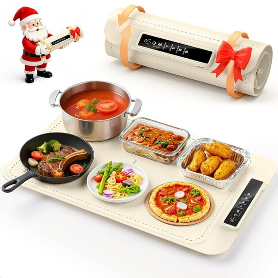 Warming Mat for Food – Electric Warming Tray with 4 Temp Settings ...