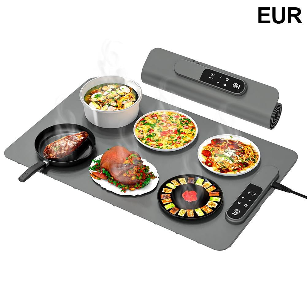 Warming Mat for Food, Flexible Smart Table Warming Board, Roll Up ...