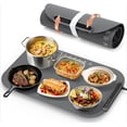 Warming Mat for Food, Food Warmer with 4 Level Adjustable Temperature ...