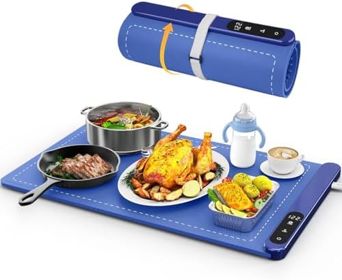 Warming Mat for Food, Graphene Heating Food Warming Mat, Silicone ...