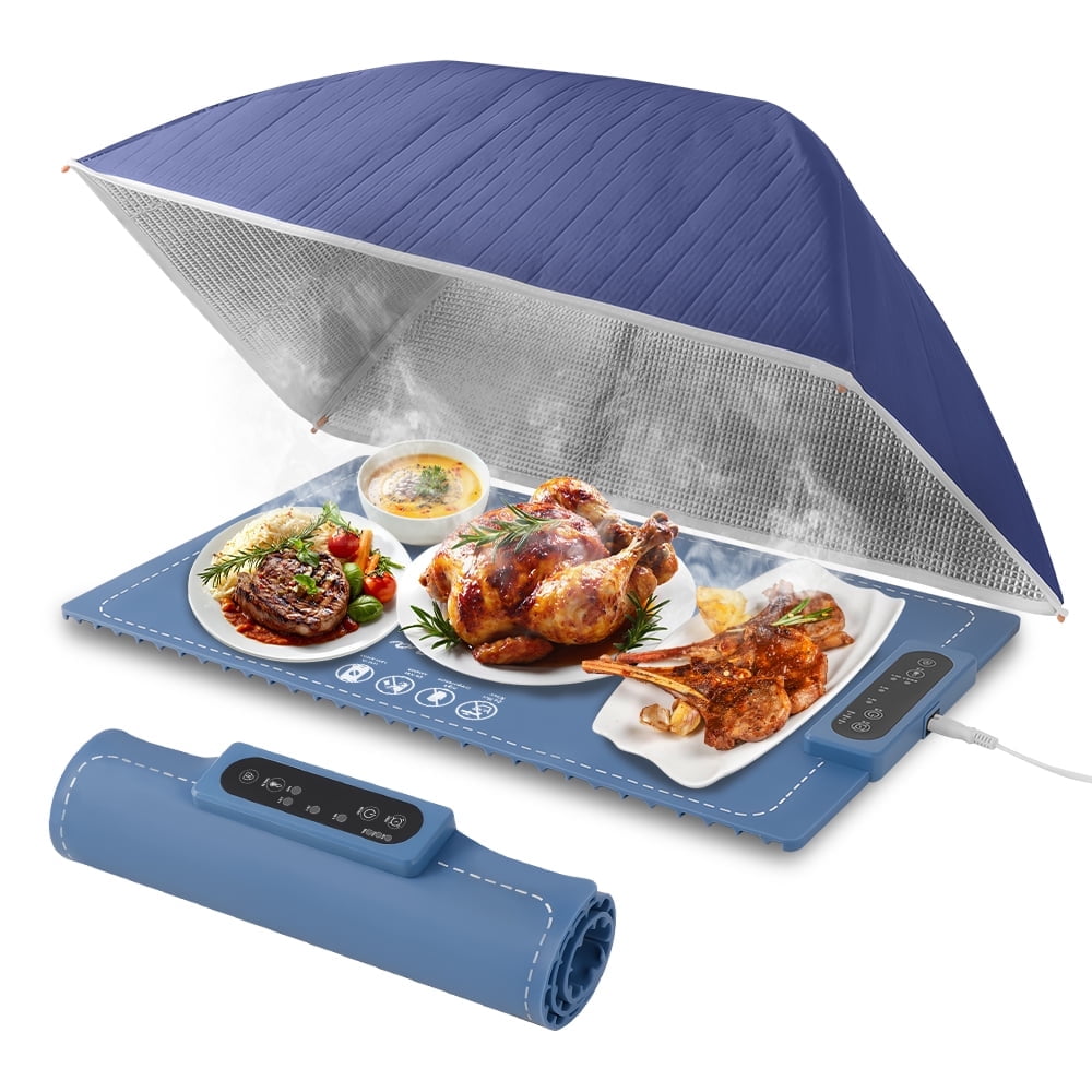 Warming Mat for Food - With Insulated Cover,Electric Warming Tray with ...